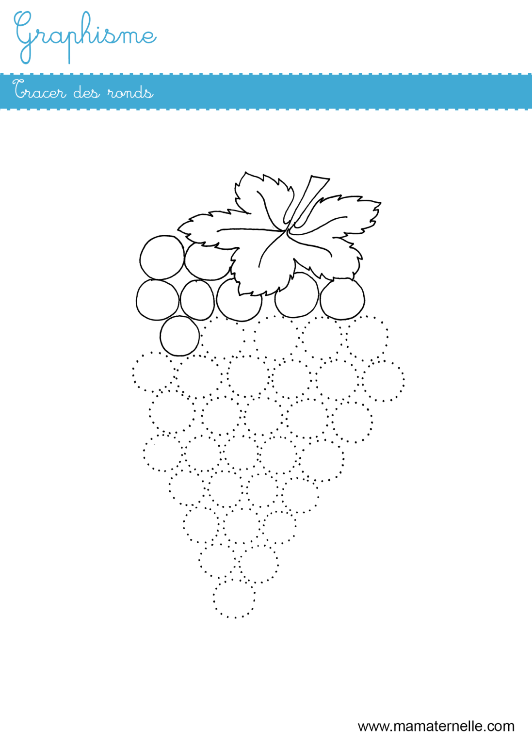 Graphisme : tracer des ronds - Ma Maternelle