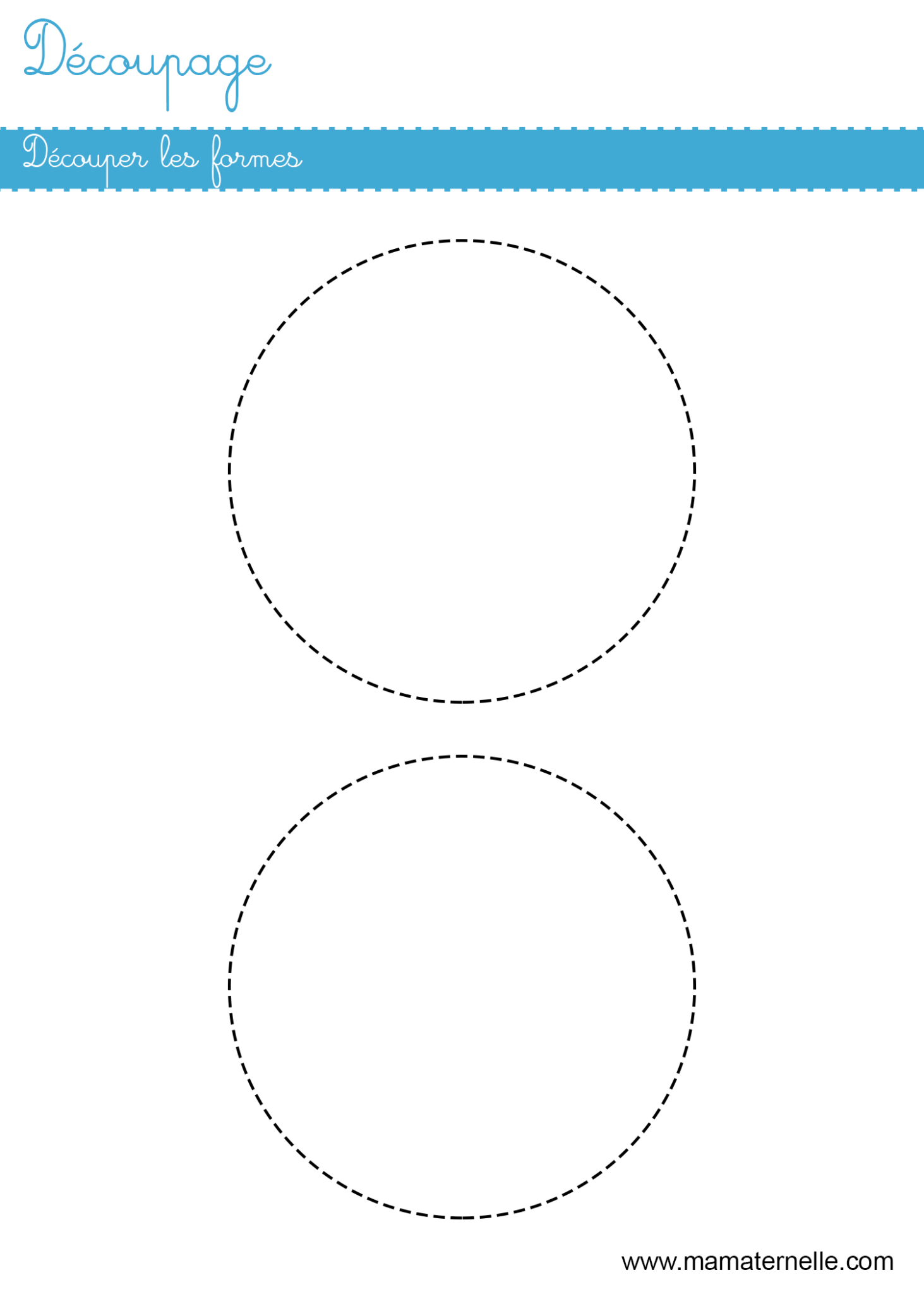 Découpage : colorier et découper - Ma Maternelle