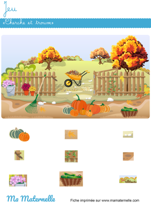 Jeu : "cherche et trouve" - Ma Maternelle