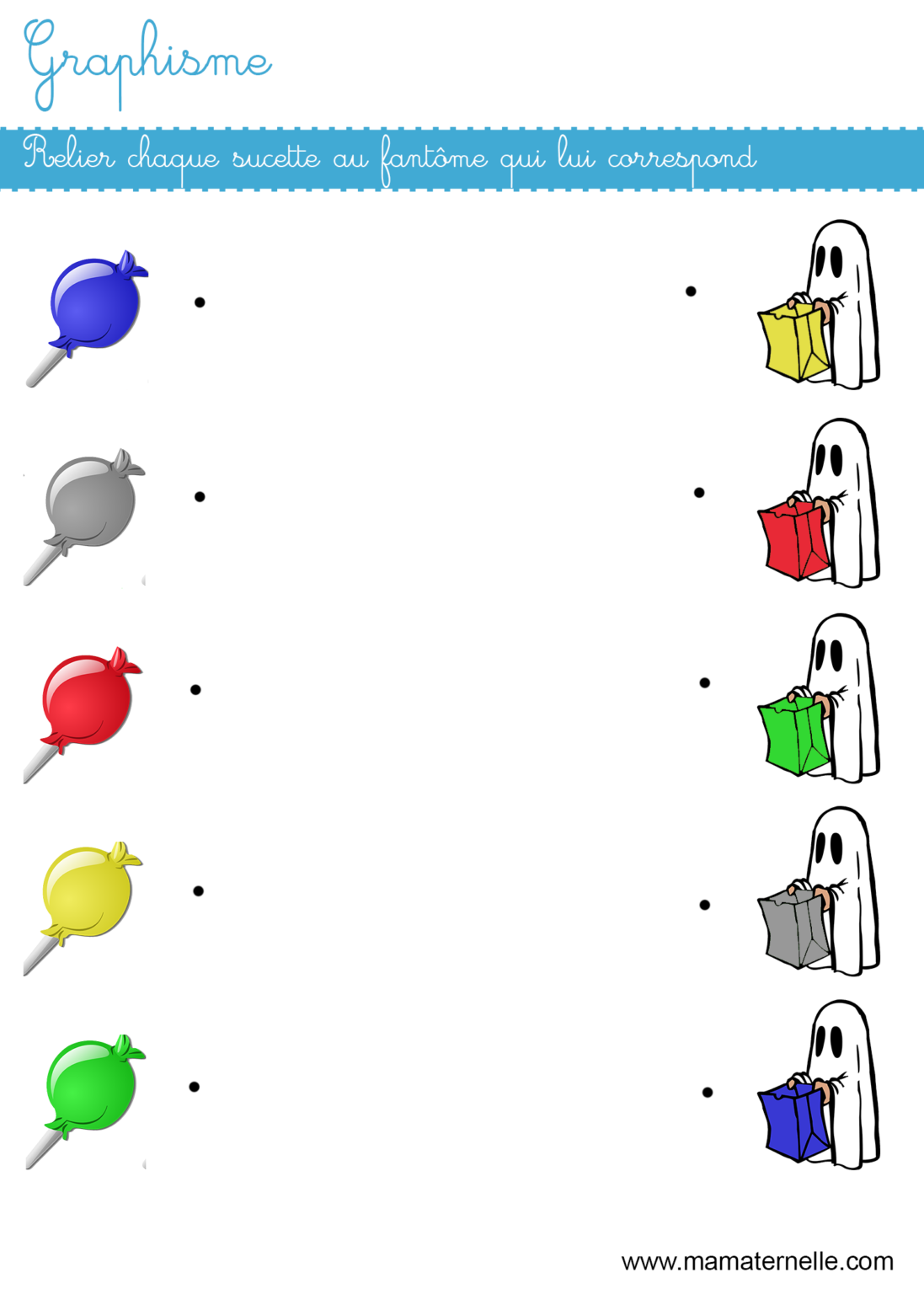Graphisme : relier l'image à celle qui correspond - Ma Maternelle