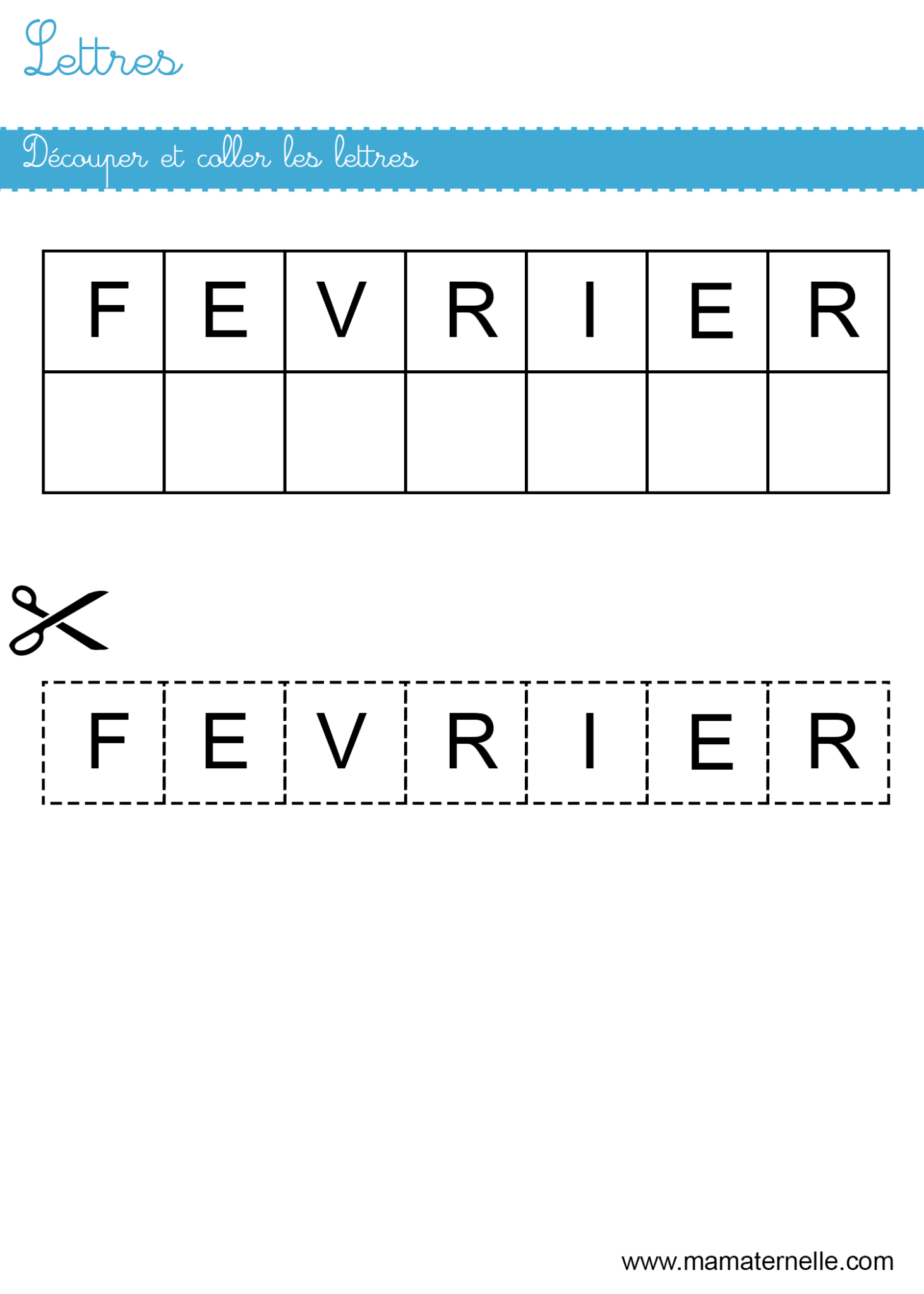 Coloriage du mois de février - Ma Maternelle