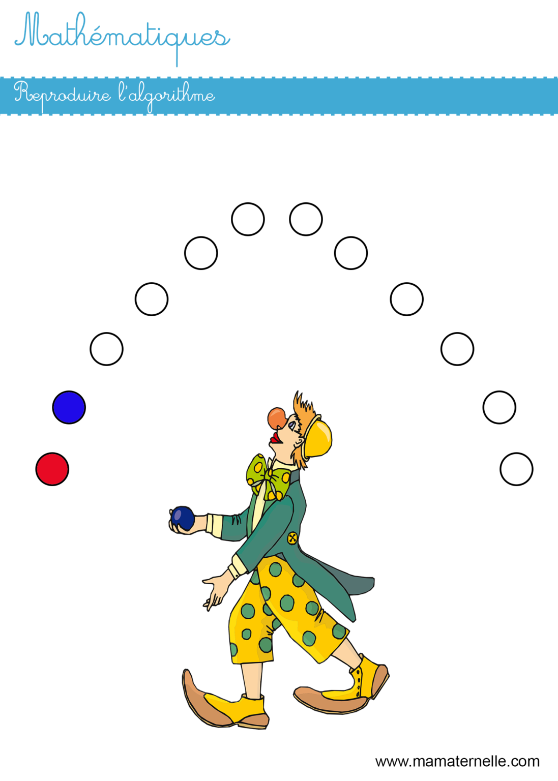 Mathématiques : reproduire un algorithme - Ma Maternelle