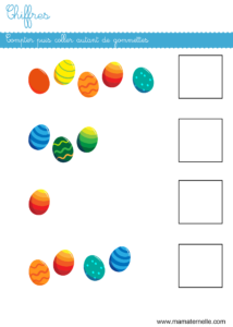 Exercices de maternelle sur le thème de Pâques - Ma Maternelle