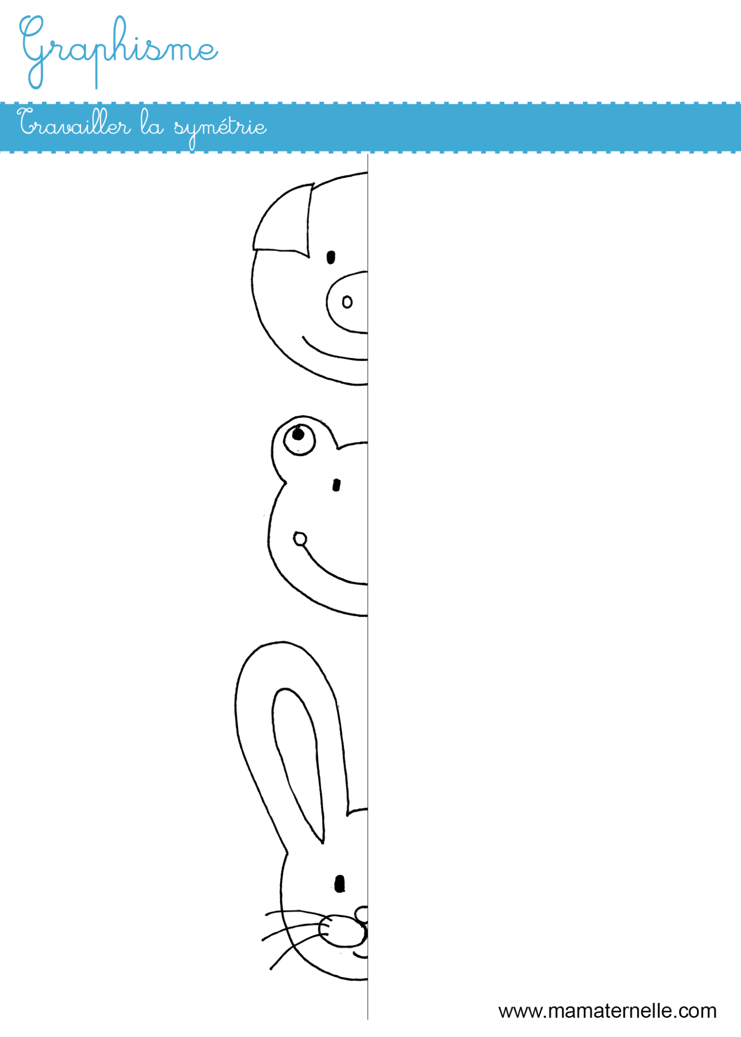 Graphisme : travailler la symétrie - Ma Maternelle