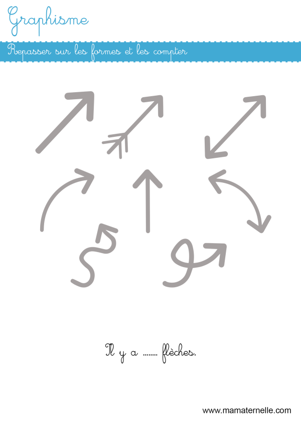 Graphisme : repasser sur les formes - Ma Maternelle