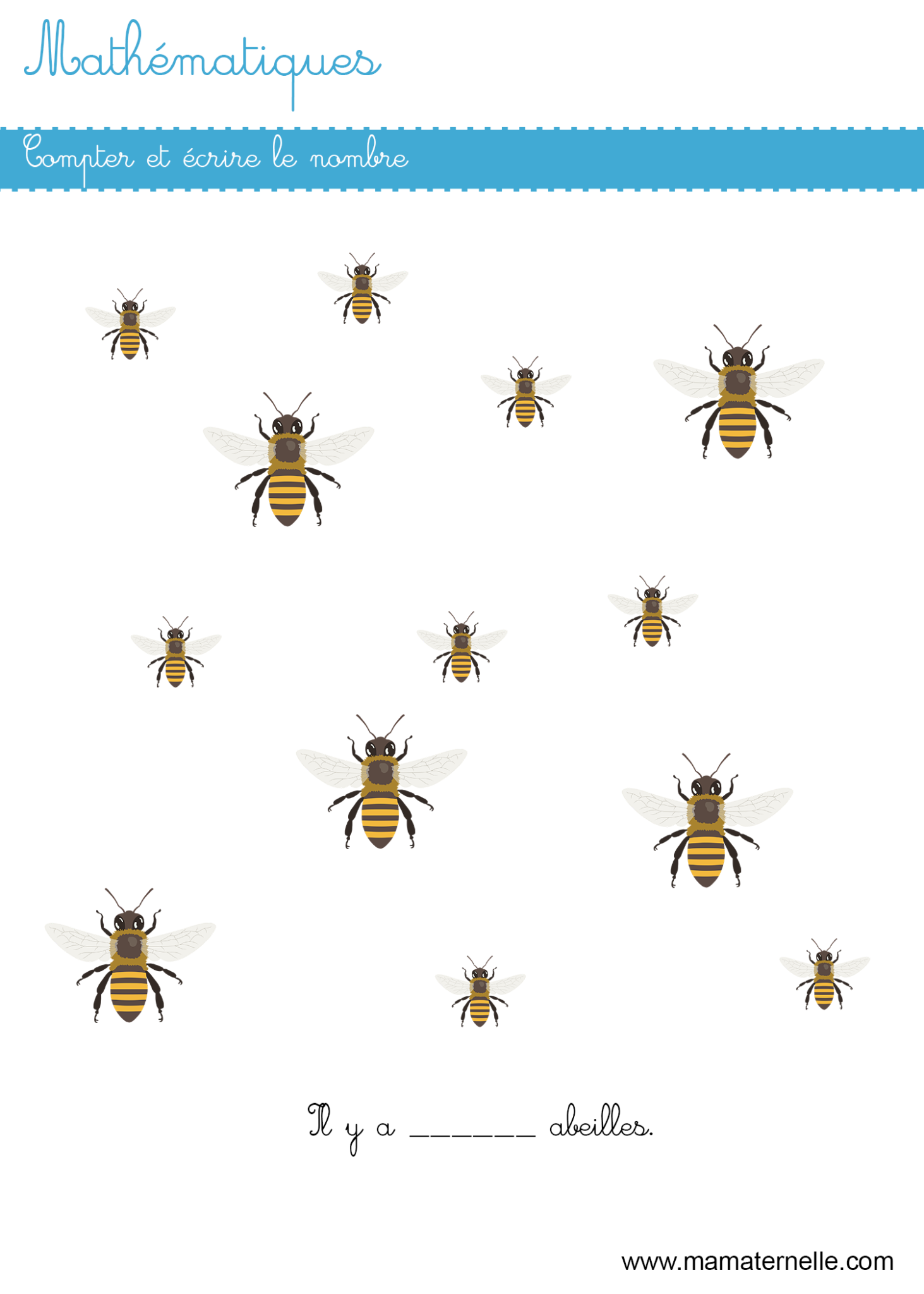 Mathématiques : compter puis écrire - Ma Maternelle