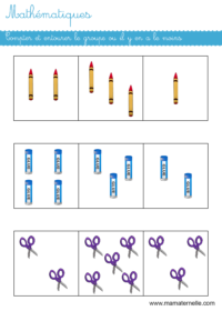 Mathématiques : compter et entourer - Ma Maternelle