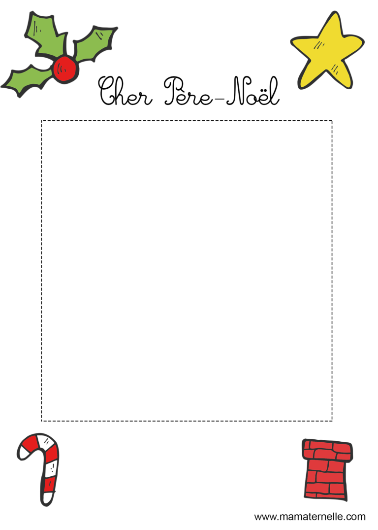 Liste au Père Noël - Ma Maternelle