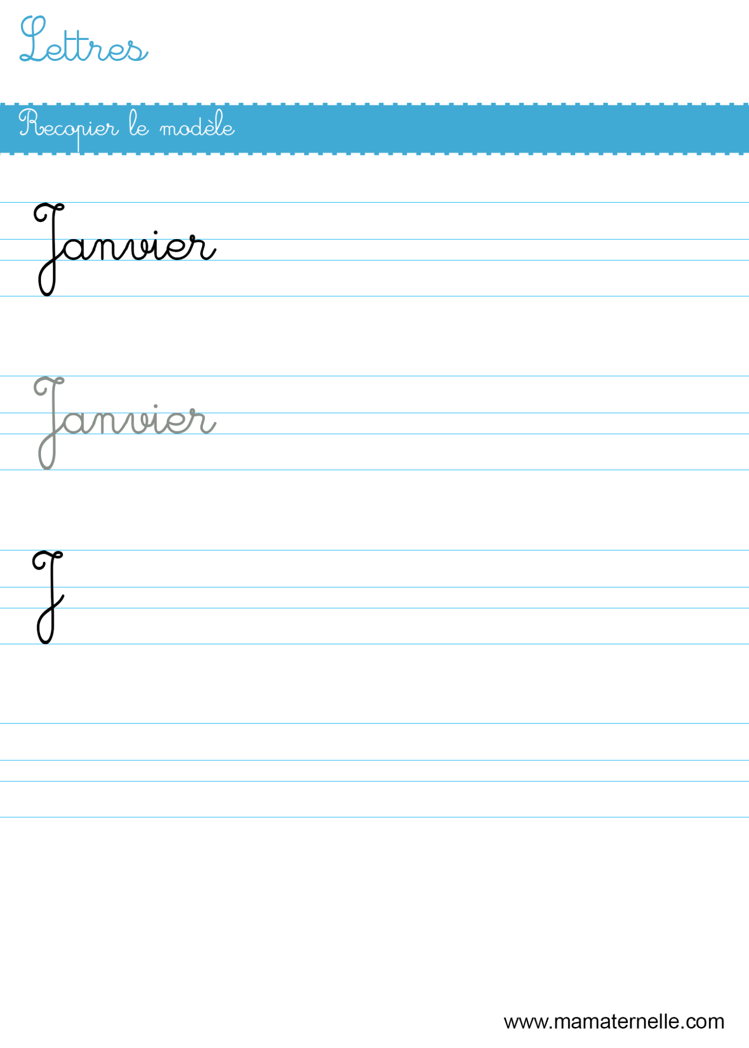 Coloriage du mois de Janvier - Ma Maternelle