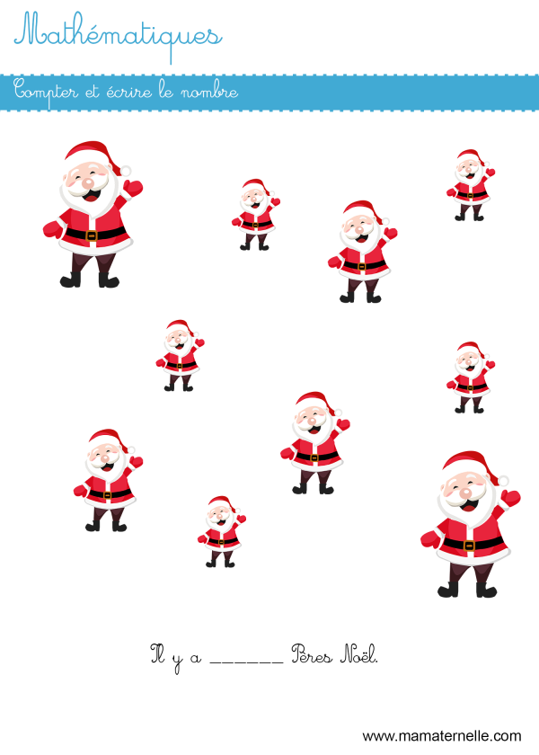 Mathématiques : compter et écrire le nombre - Ma Maternelle