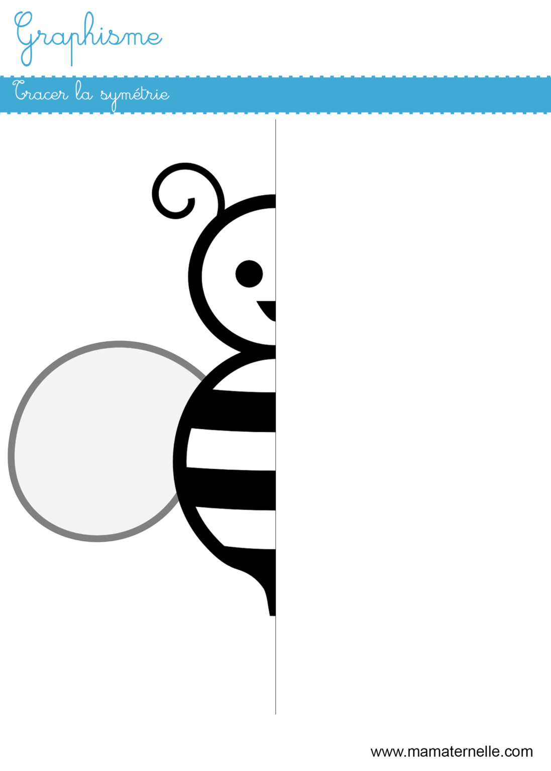 Graphisme : tracer la symétrie - Ma Maternelle