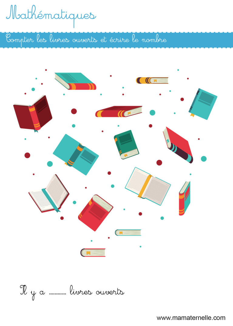 Mathématiques : compter les livres - Ma Maternelle