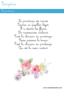 Comptine : le printemps - Ma Maternelle
