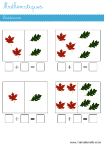 Mathématiques : additionner - Ma Maternelle