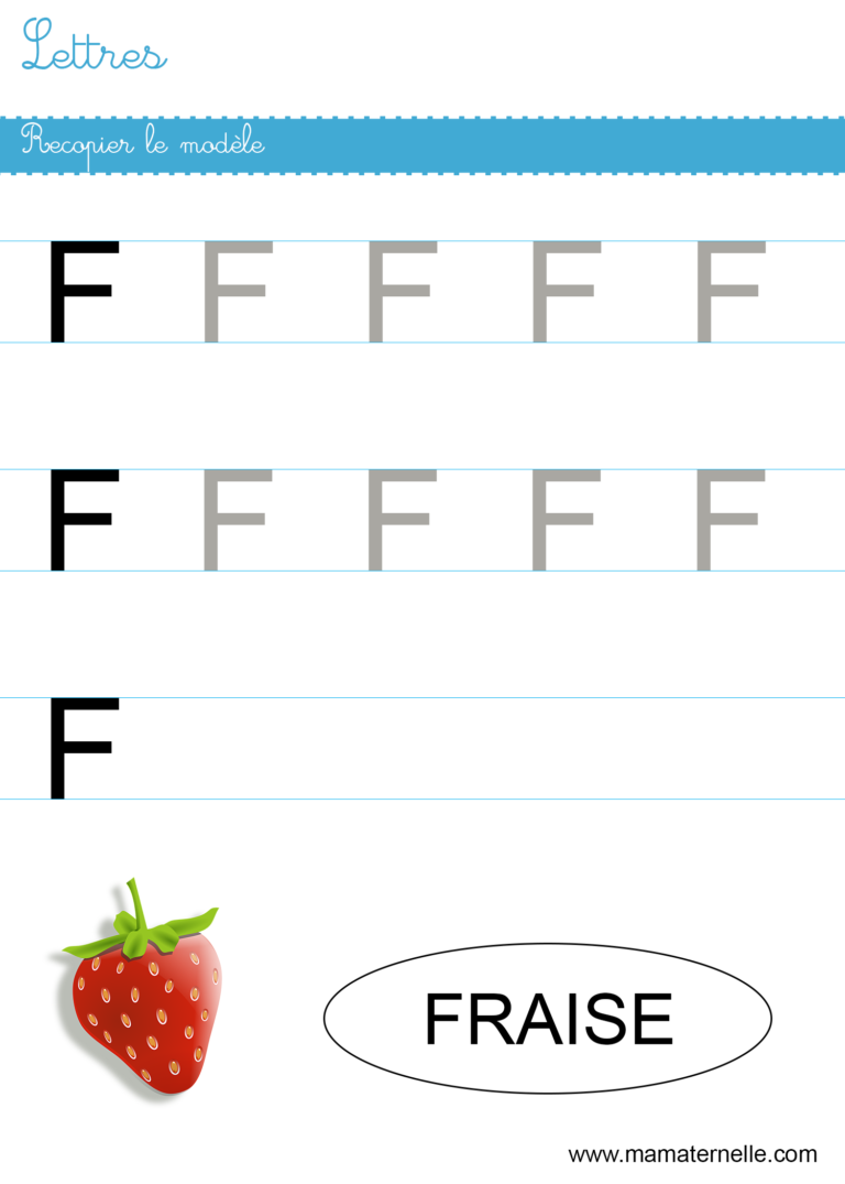 Lettres : tracer les lettres de l'alphabet - Ma Maternelle