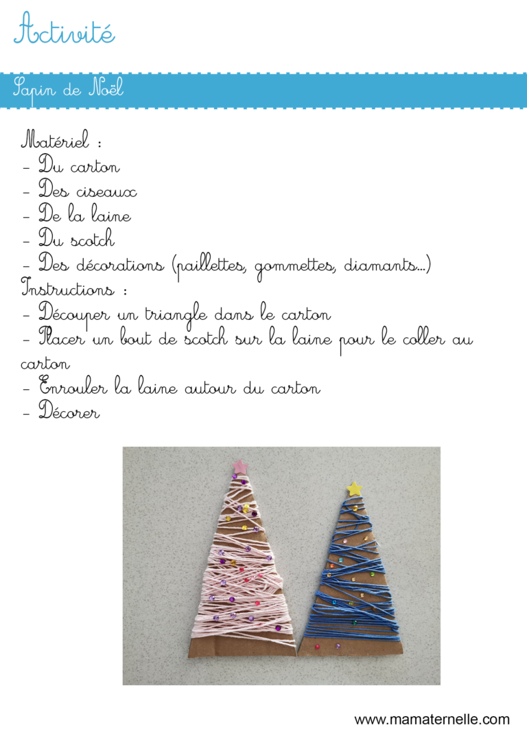 La décoration du sapin de Noël - Ma Maternelle