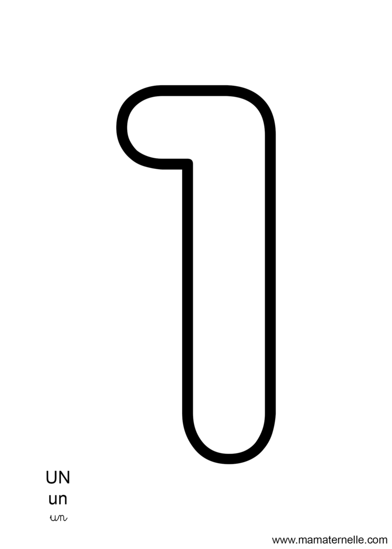 Colorier : chiffre 4 - Ma Maternelle