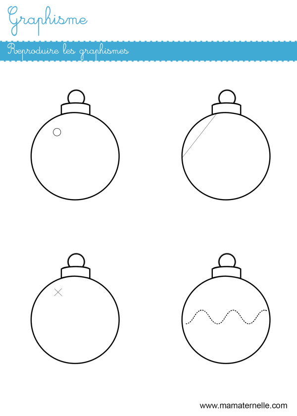Graphisme : reproduire les graphismes - Ma Maternelle