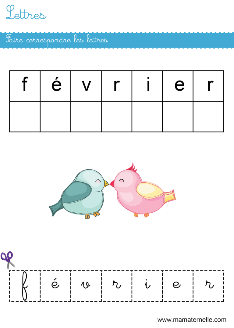 Lettres : faire correspondre les lettres - Ma Maternelle