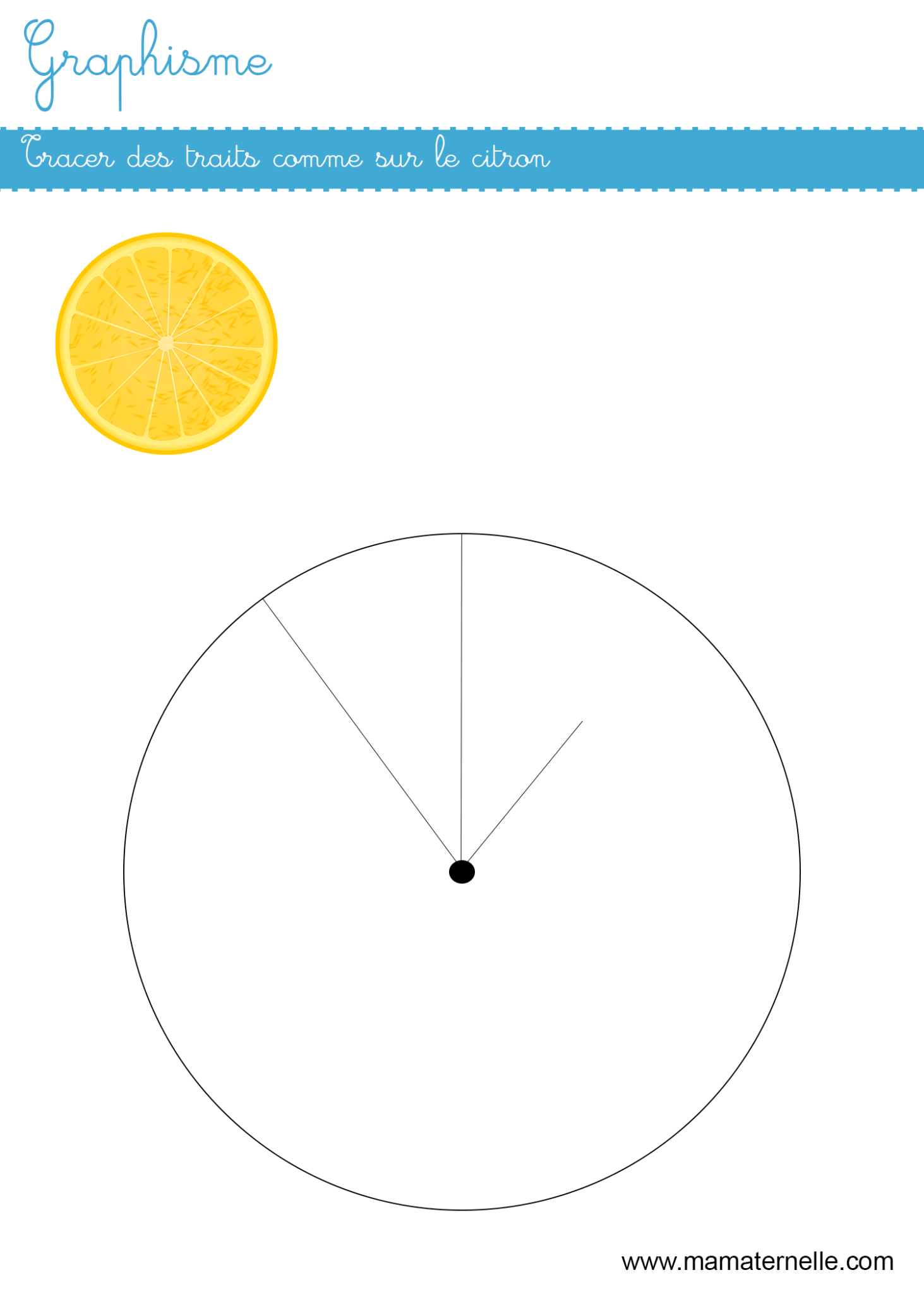 Graphisme : tracer des traits - Ma Maternelle