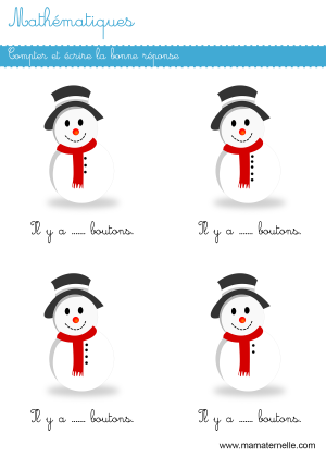 Mathématiques : compter et écrire - Ma Maternelle