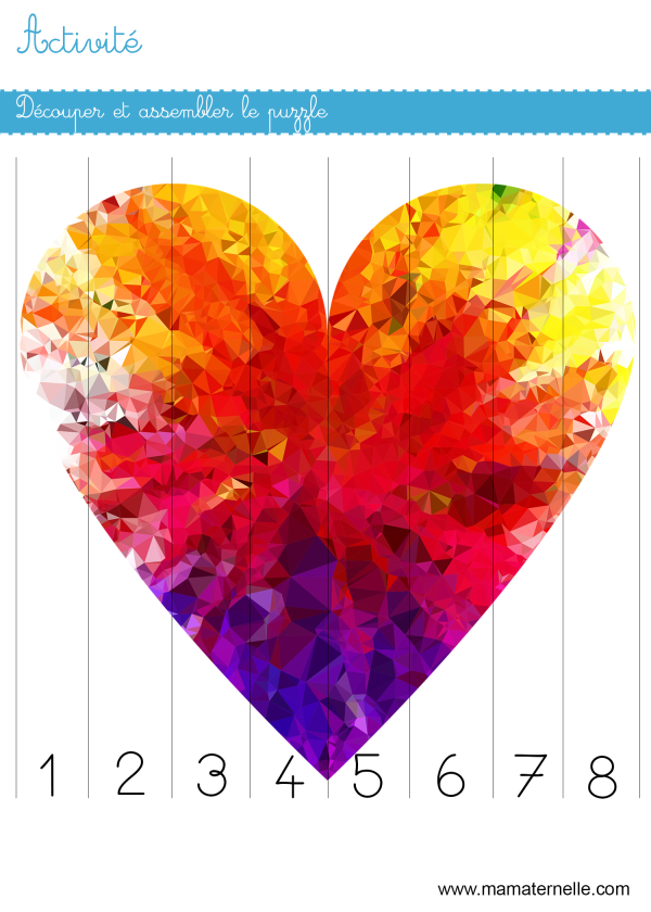 Activité : découper et assembler le puzzle - Ma Maternelle
