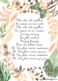 Comptine : Vole, vole, vole papillon - Ma Maternelle