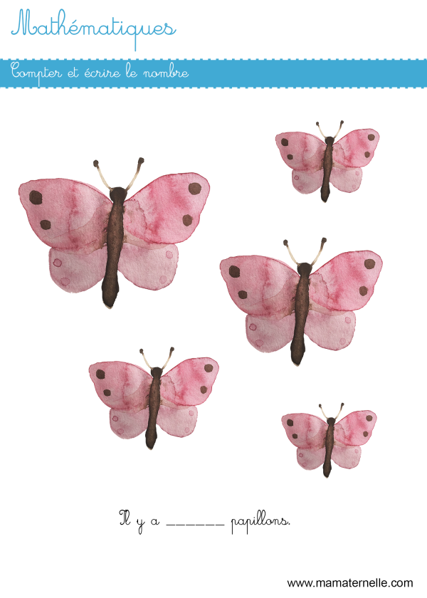Mathématiques : compter et écrire le nombre - Ma Maternelle