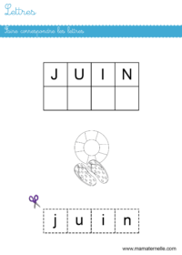 Lettres : faire correspondre les lettres - Ma Maternelle