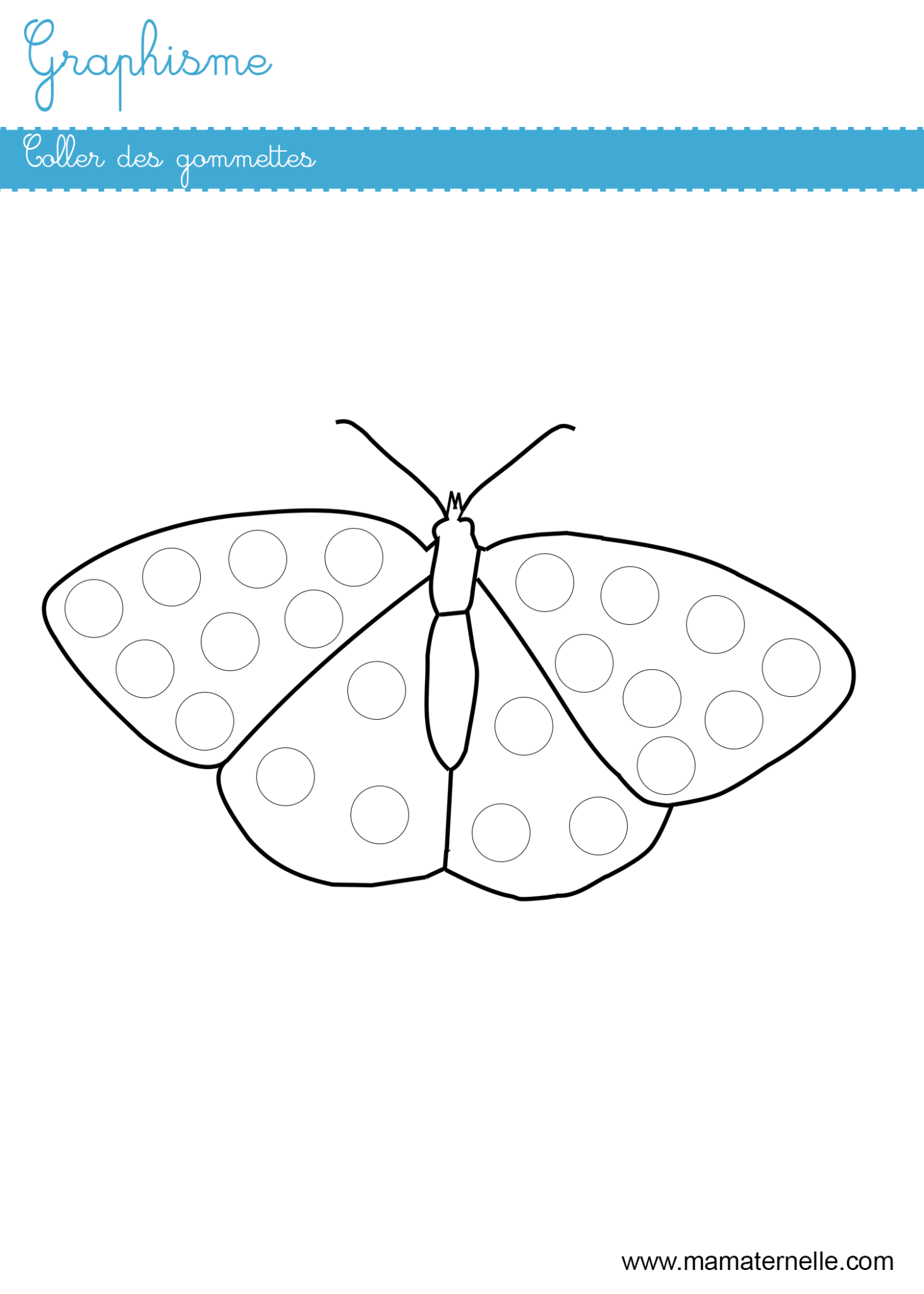 Graphisme : coller des gommettes - Ma Maternelle