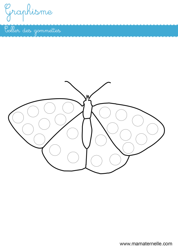 Graphisme : coller des gommettes - Ma Maternelle