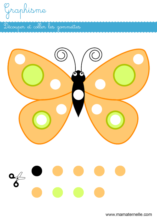 Exercices de maternelle sur le thème des papillons - Ma Maternelle