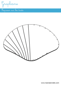 Graphisme : repasser sur les traits - Ma Maternelle