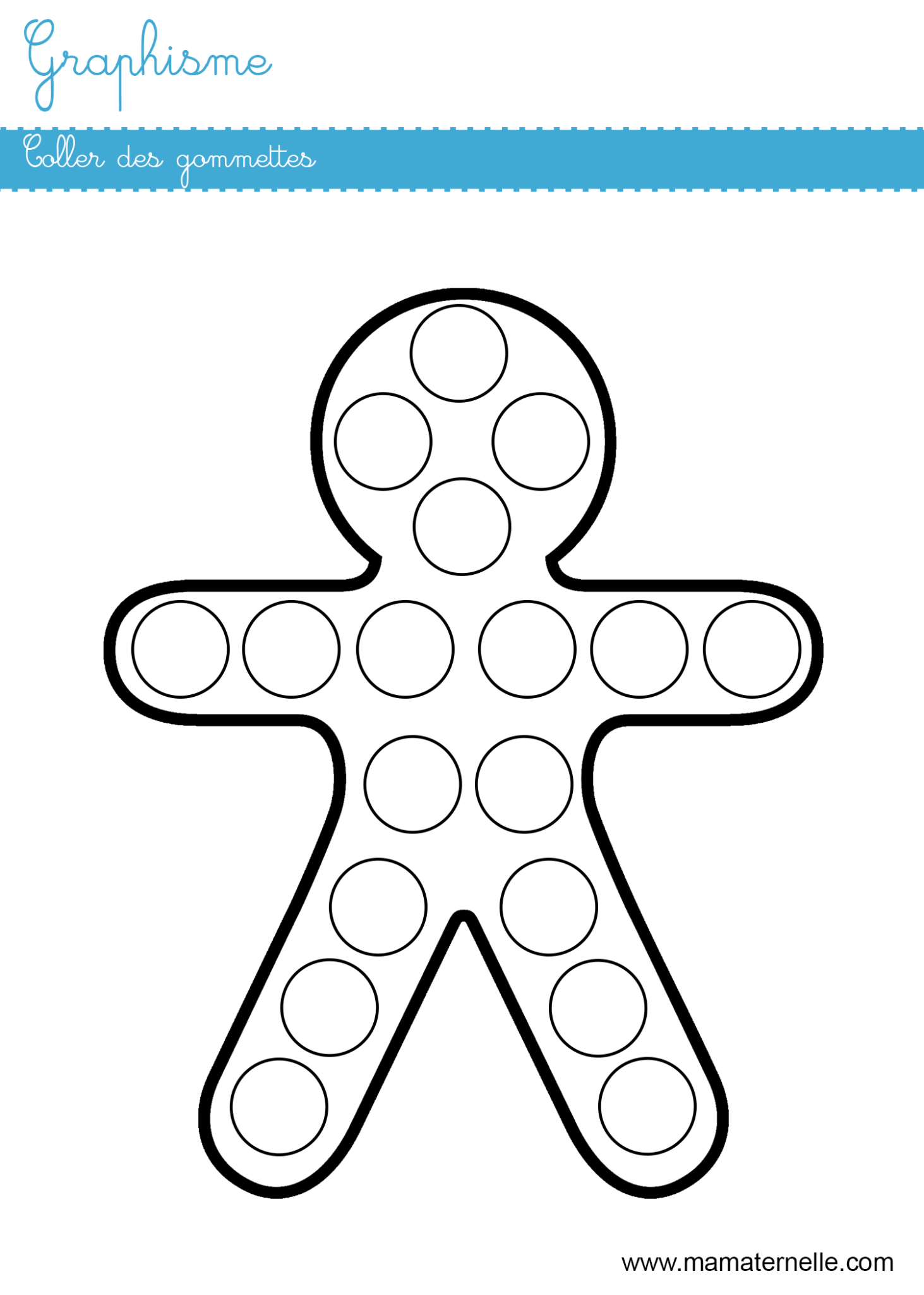 Graphisme : coller des gommettes - Ma Maternelle