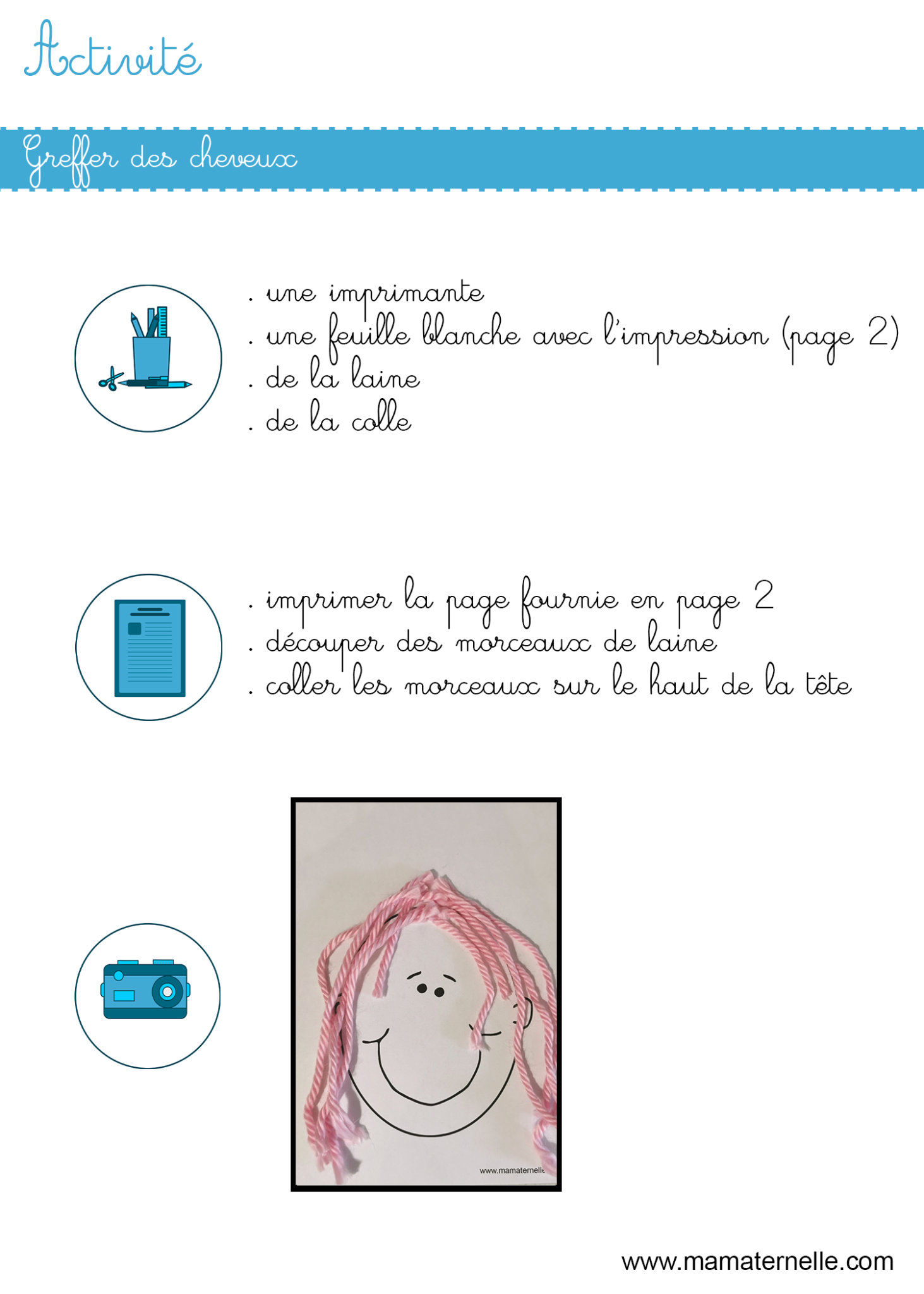 Activité : coller des gommettes - Ma Maternelle