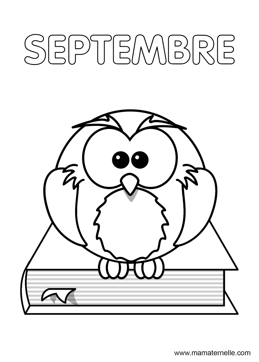 Coloriage du mois de septembre - Ma Maternelle