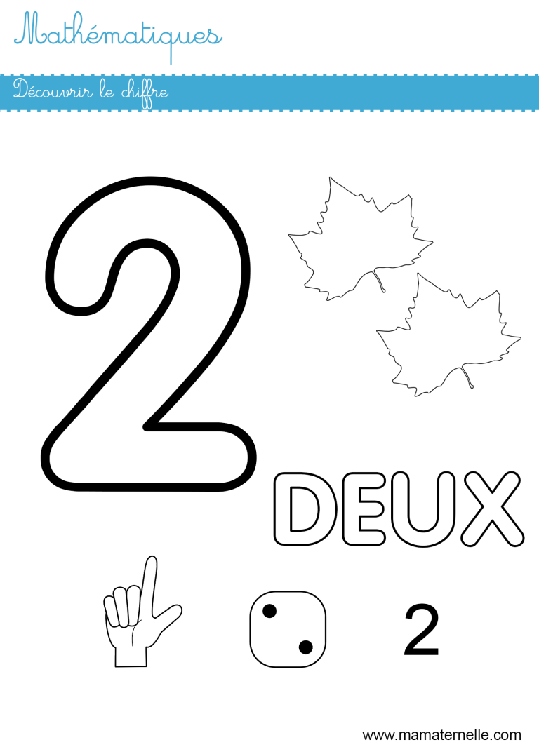 Mathématiques : découvrir le chiffre - Ma Maternelle