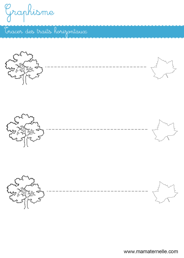 Graphisme : tracer des traits verticaux - Ma Maternelle