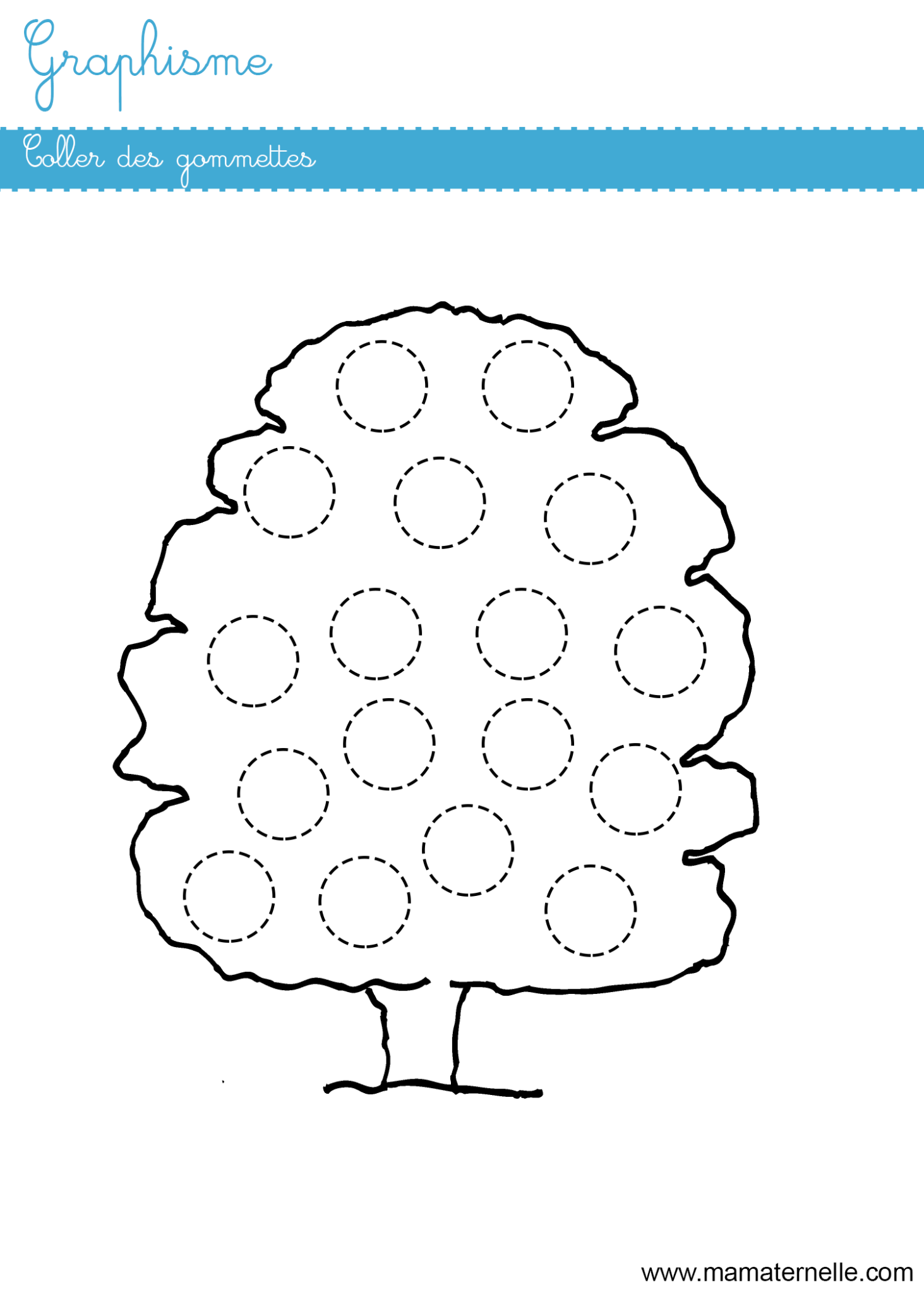 Graphisme : coller des gommettes - Ma Maternelle Graphisme : coller des gommettes - Ma Maternelle
