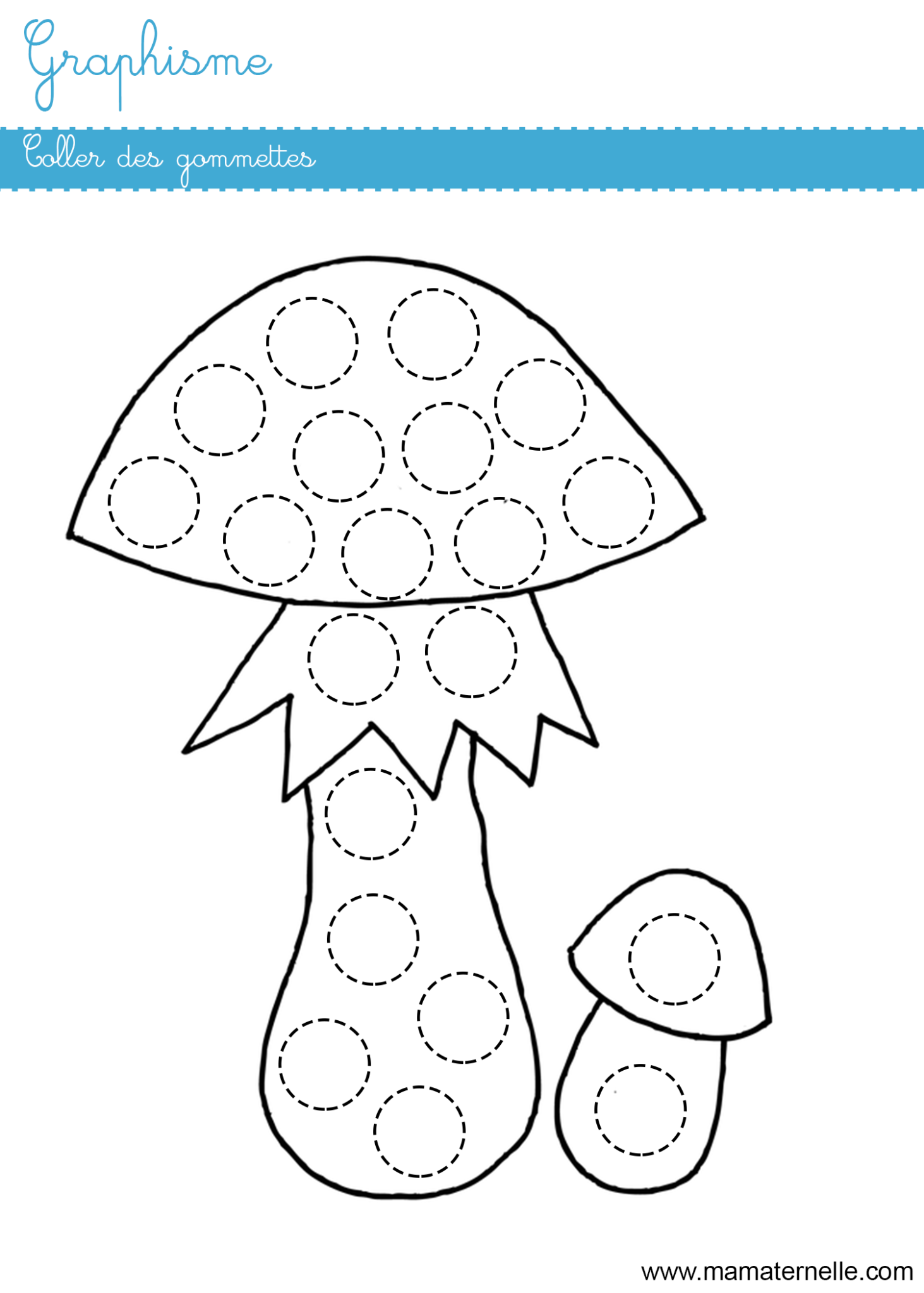 Graphisme : coller des gommettes - Ma Maternelle