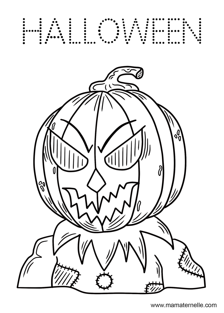 Activité : coloriage Halloween - Ma Maternelle