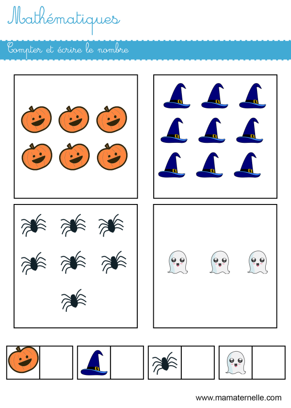 Mathématiques : compter et écrire - Ma Maternelle