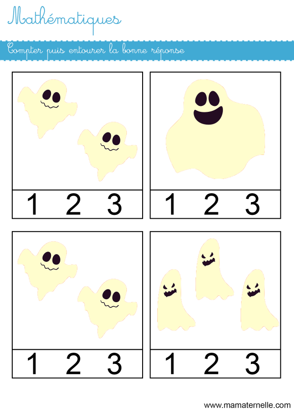 Mathématiques : compter puis entourer - Ma Maternelle