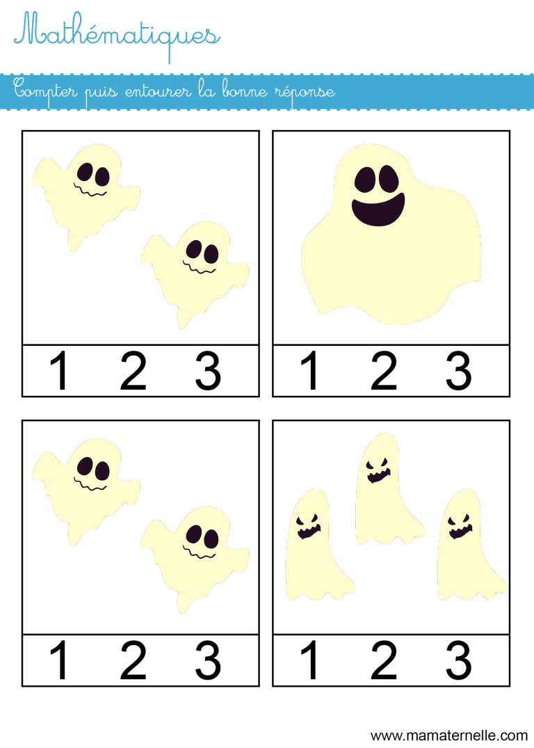 Mathématiques : compter puis entourer - Ma Maternelle