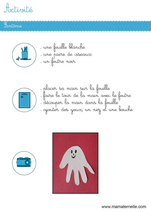 Activité : fantôme - Ma Maternelle