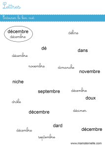 Lettres : entourer le bon mot - Ma Maternelle