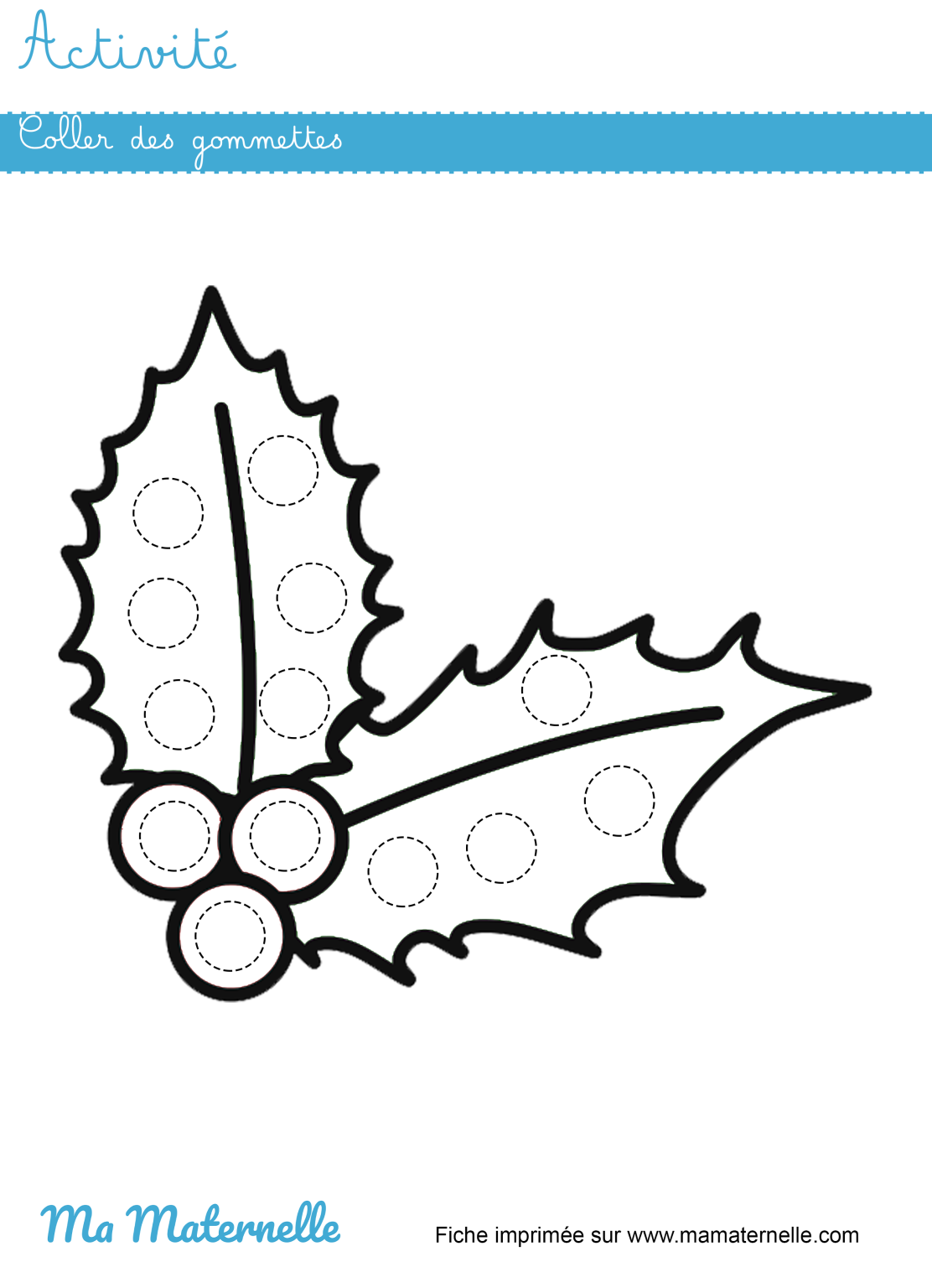 Activité : coller des gommettes - Ma Maternelle