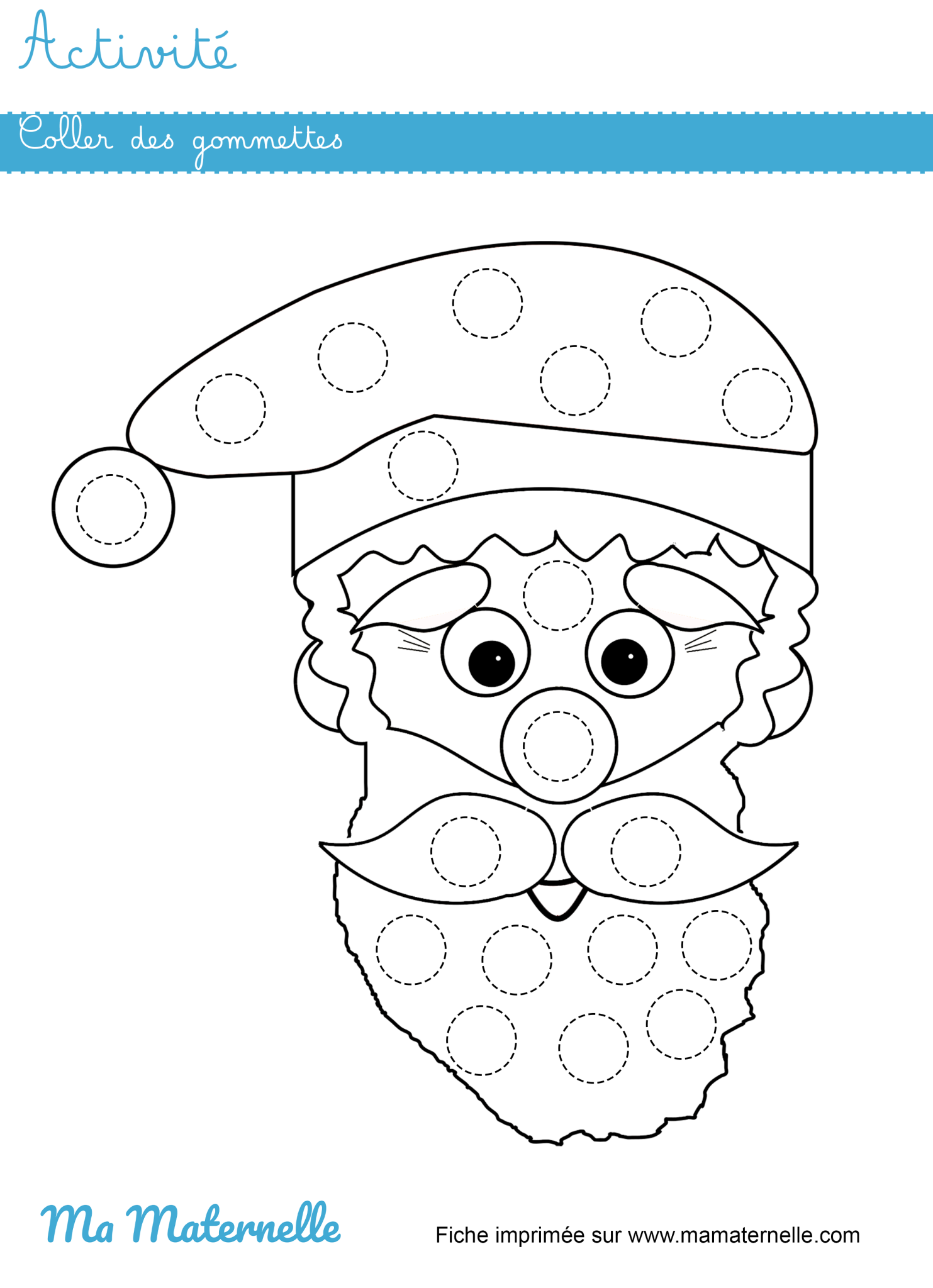 Activité : coller des gommettes - Ma Maternelle