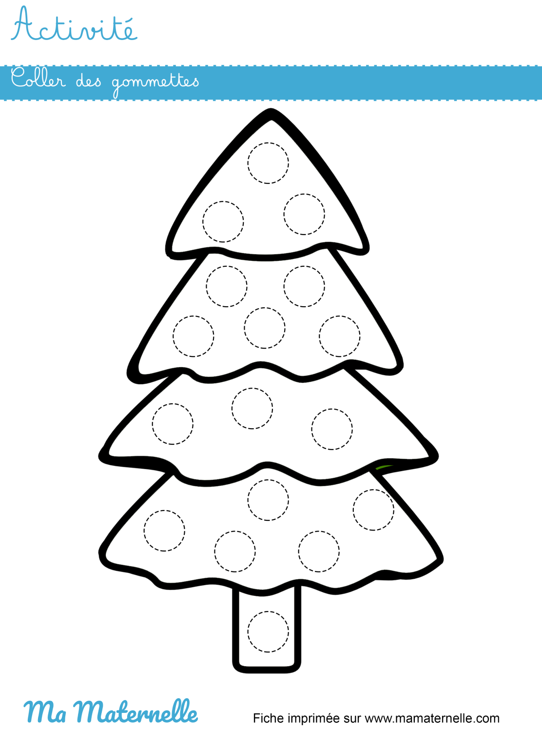 Activité : coller des gommettes - Ma Maternelle