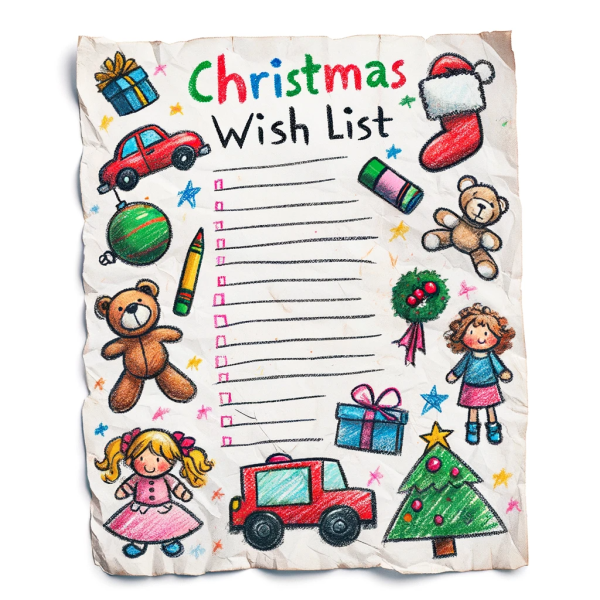 La liste de Noël de mon fils de 3 ans - Ma Maternelle
